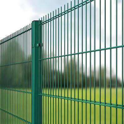 China Powder Coated 2D Double Wire Fence Black 868 Mesh Fence Panel for sale