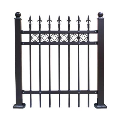 China Brown Spear Design Spear Top Security Fencing Outdoor Steel Palisade Fencing for sale