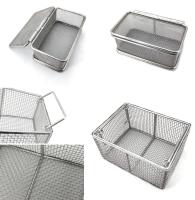 China 316 Stainless Steel Wire Mesh Basket Rectangle Shape ISO9001 Certificate for sale