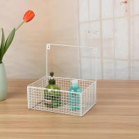 China Black Wire Mesh Baskets Pantry Storage Metal Wire Fruit Basket for sale
