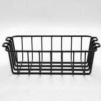 China 30cm Metal Mesh Storage Baskets Rectangular Mesh Basket For Kitchen Bathroom Hospital for sale