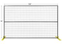 China 72'' high Temporary Fence Anti Corrosion For construction Site Canada Fence for sale