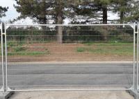China 32mm Galvanized Steel Welded Frame Moveable Safety Temporary Steel Fence for sale