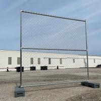 China 32mm Galvanized Steel Welded Frame Moveable Safety Temporary Steel Fence for sale