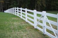 China 3-Rail White Color PVC Horse Fence with European Style for Farm and Ranch for sale