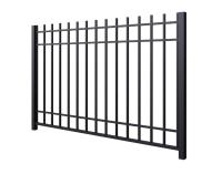 China Weather-Resistant Tubular Steel Fence With Black Spear For Outdoor Performance for sale