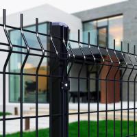 China 1.8M Garden Fence 3D Curved Wire Mesh  Swallow Post For Greenhouse Plant for sale