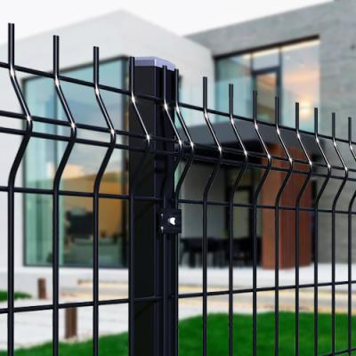 China 1.8M Garden Fence 3D Curved Wire Mesh  Swallow Post For Greenhouse Plant for sale
