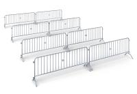 China Hot-Dipped Galvanized Crowd Control Barrier for Long Term Weather Resistance for sale