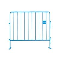 China Heavy Duty 8.5 Ft Portable Road Metal Steel Galvanized Tube Crowd Control Security Barrier for sale