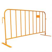 China Heavy Duty 4FT Portable Steel Crowd Control Barrier with 5000N Vertical Load and 1.5mm Pipe Thickness for sale