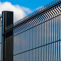 China Clear View Anti Climb 358 High Security Fence Panel For Airport Railway Prison for sale