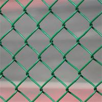 China 100ft Galvanized Black Chain Link Cyclone Wire Mesh Fence Panel For Sport Game for sale