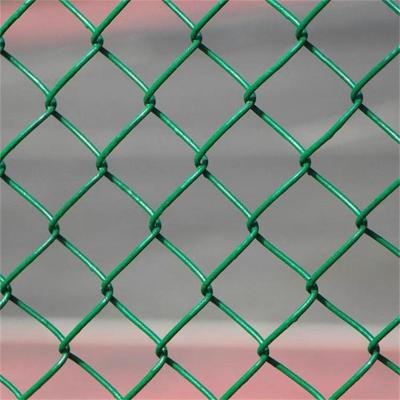 China 100ft Galvanized Black Chain Link Cyclone Wire Mesh Fence Panel For Sport Game for sale