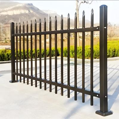 China 19x19mm Vertical Pipe Backyard Metal Tubular Fencing Durable Design for sale