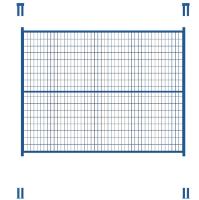 China 1800x2900mm Metal Temporary Fence Blue Color Of Canada Standard for sale