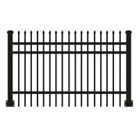China Anti Rust Backyard Tubular Metal Fence Customization for sale