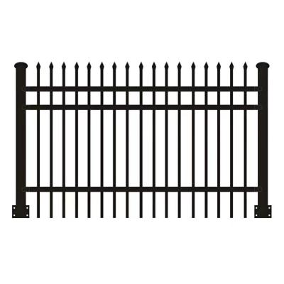 China Anti Rust Backyard Tubular Metal Fence Customization for sale