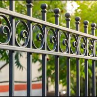China 2.0M Length Pool tubular steel fence Easy To Install And Maintain Black Or Customized Color Option for sale