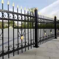 China 19x19mm Vertical Pipes Backyard Protection Tubular Fence Black Or Customized Color for sale