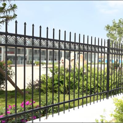 China Anti Corrosion Coating Sleek Aesthetic Tubular Steel Fence Panels With 1.8M Height for sale