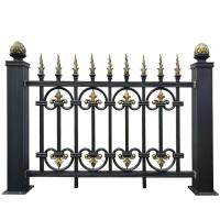 China 1.8M Galvanized Construction 10-Year Warranty Tubular Steel Perimeter Fence For Garden for sale