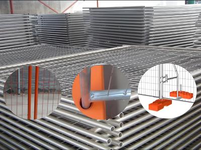 China Silvery White Metal Temporary Fence For Agricultural Australia Standard for sale