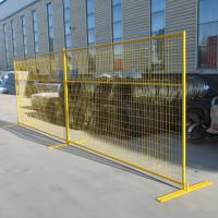 China 6FT Canada Metal Tempoary Fence PVC Coated Panles For Construction for sale