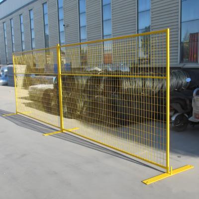 China 6FT Canada Metal Tempoary Fence PVC Coated Panles For Construction for sale