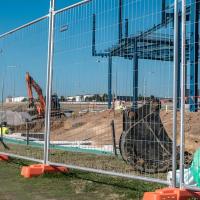 China 2M High Pre Galvanized Metal Temporary Fencing Panels For Australia Market for sale