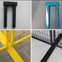 China PVC Coated Portable Metal Temporary Fence 6ft Height 10ft Length for Construction Sites for sale