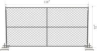 China 3M Hot Dip Galvanized Metal Temporary Fence For Agricultural for sale