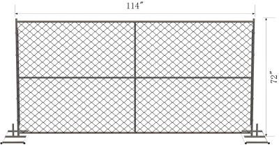 China 3M Hot Dip Galvanized Metal Temporary Fence For Agricultural for sale