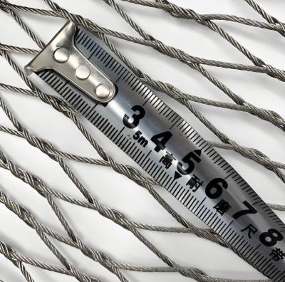 China Ferrule Type Black AISI 316 Stainless Steel Wire Rope Mesh Flexible for sale