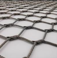 China Hand Woven 30mm Cable Netting Flexible Stainless Steel Rope Mesh For Bridge Protection for sale