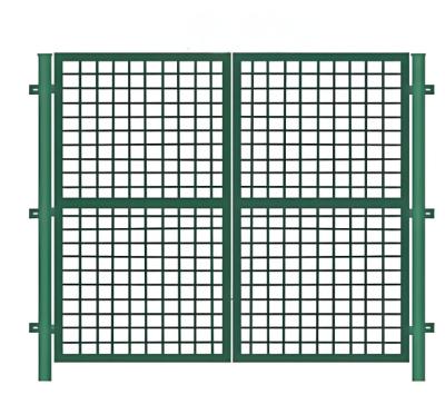 China Green Color 3D Modelling Workshop Metal Fencing For Machinery Equipment Isolation for sale