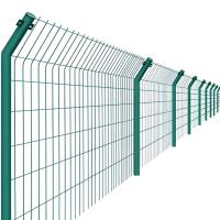 China Powder Coated RAL6005 Color Metal Wire Mesh Fencing For Railway Protection for sale