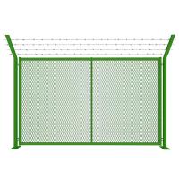 China Y Shaped Post High Security Airport Metal Fencing With Razor Wire Barbed Wire for sale