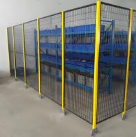 China Blcak Warehouse Security Machine Metal Wire Mesh Robot Safety Fencing Panels for sale