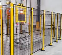 China 2M High Production Line Workshop Metal Wire Mesh Fencing For Robot Boundary Wall for sale