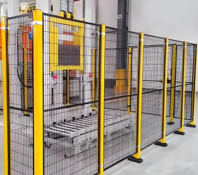 China 2M High Production Line Workshop Metal Wire Mesh Fencing For Robot Boundary Wall for sale