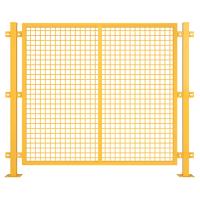 China 1.8M High Windproof Seamless Workshop Isolation Net Perforated Metal Fencing for sale