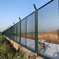 China High Security Welded Y Post Metal Fence With Razor Wires For Airport And Prison Perimeter Protection for sale