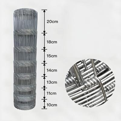 China 1.8M Height Galvanized Hinge Joint Metal Livestock Grassland Cattle Fence Netting for Strong and Sturdy Fencing Solution for sale