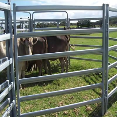China Galvanized Steel Horse Fence Panel 1.8x2.1m Heavy Duty Livestock Corral for sale