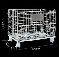 China Heavy Duty Stackable Galvanized Foldiding Storage Wire Mesh Cages for sale