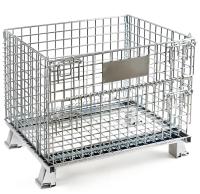 China High Capacity Galvanized Foldiding Storage Wire Mesh Cages for sale