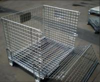 China 1200x1000x890MM Galvanzied Lockable Wire Mesh Storage Cage With Wheels for sale
