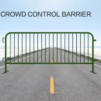 China High Security Hot-dipped Galvanized Metal Crowd Control Barrier with 5000N Vertical Load and 1.1*2.2m Panel Size for sale