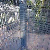 China Clear View Anti Climb 358 High Security Fence Panel For Airport Railway Prison for sale
